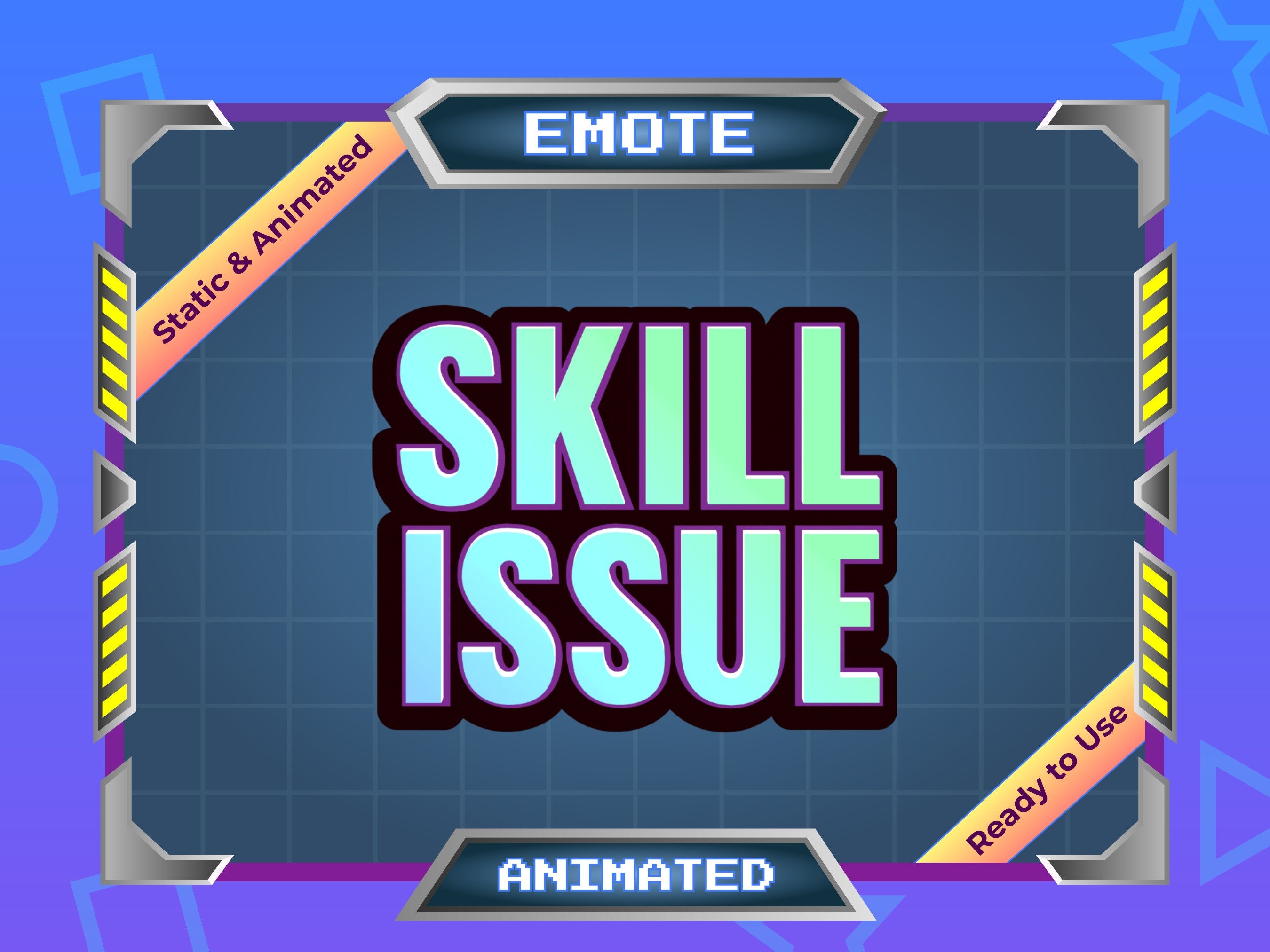 Skill Issue Animated Emote Static Emote Twitch Emote Discord Emote - Etsy