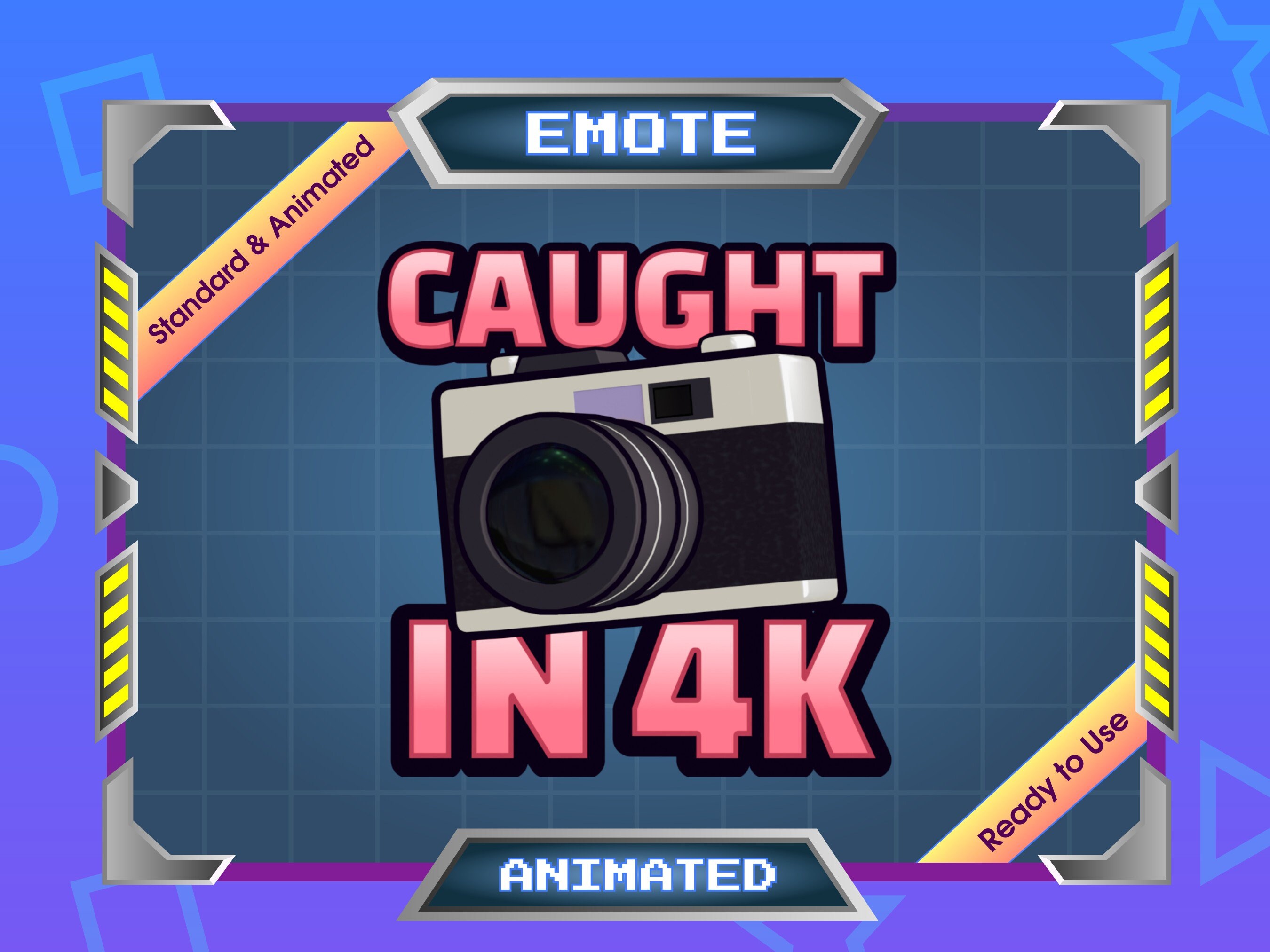 Animated Emote - Twitch Emote - Discord Emote - Caught in 4K - Vintage ...