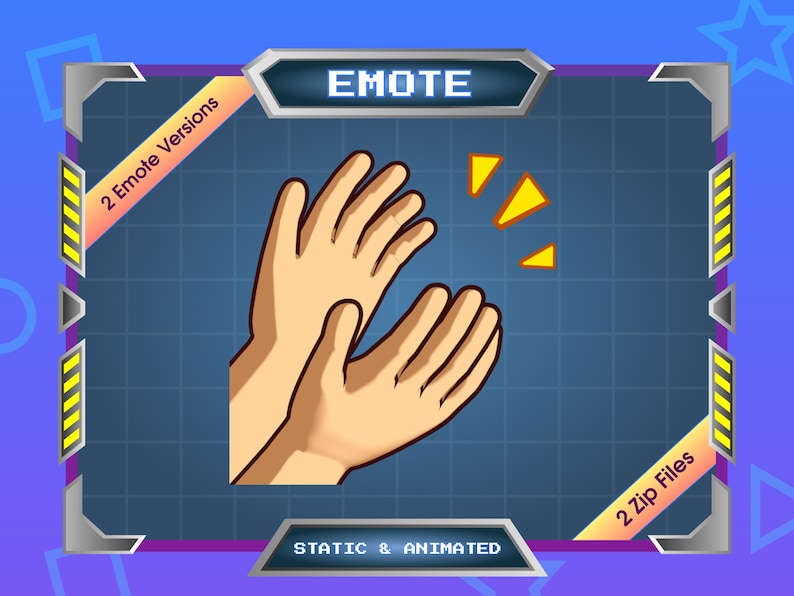 Animated Emote for Streamer Twitch Emote Discord Emote Clapping Hand - Etsy