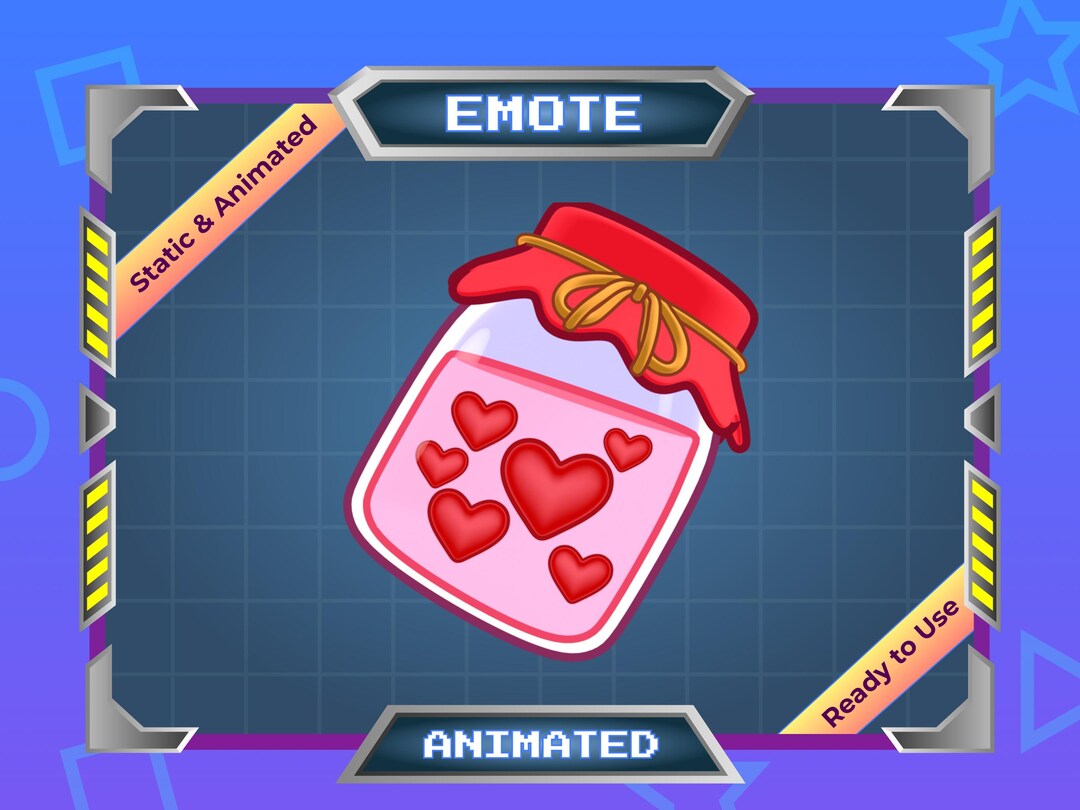 Heart Jar Animated Emote for Twitch and Discord - Etsy