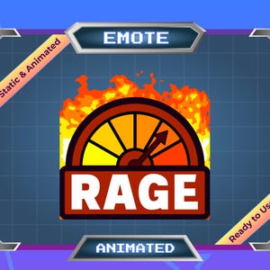 Rage Indicator Animated Emote for Twitch and Discord - Etsy
