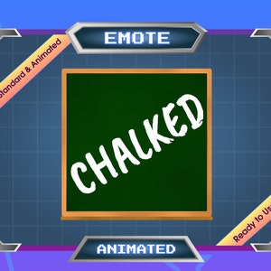 Animated Emote for Streamer - Twitch Emote - Discord Emote - Chalked - Etsy