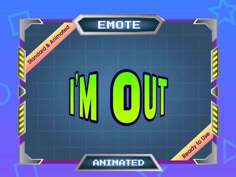 Animated Emote Twitch Emote Discord Emote I'm Out - Etsy