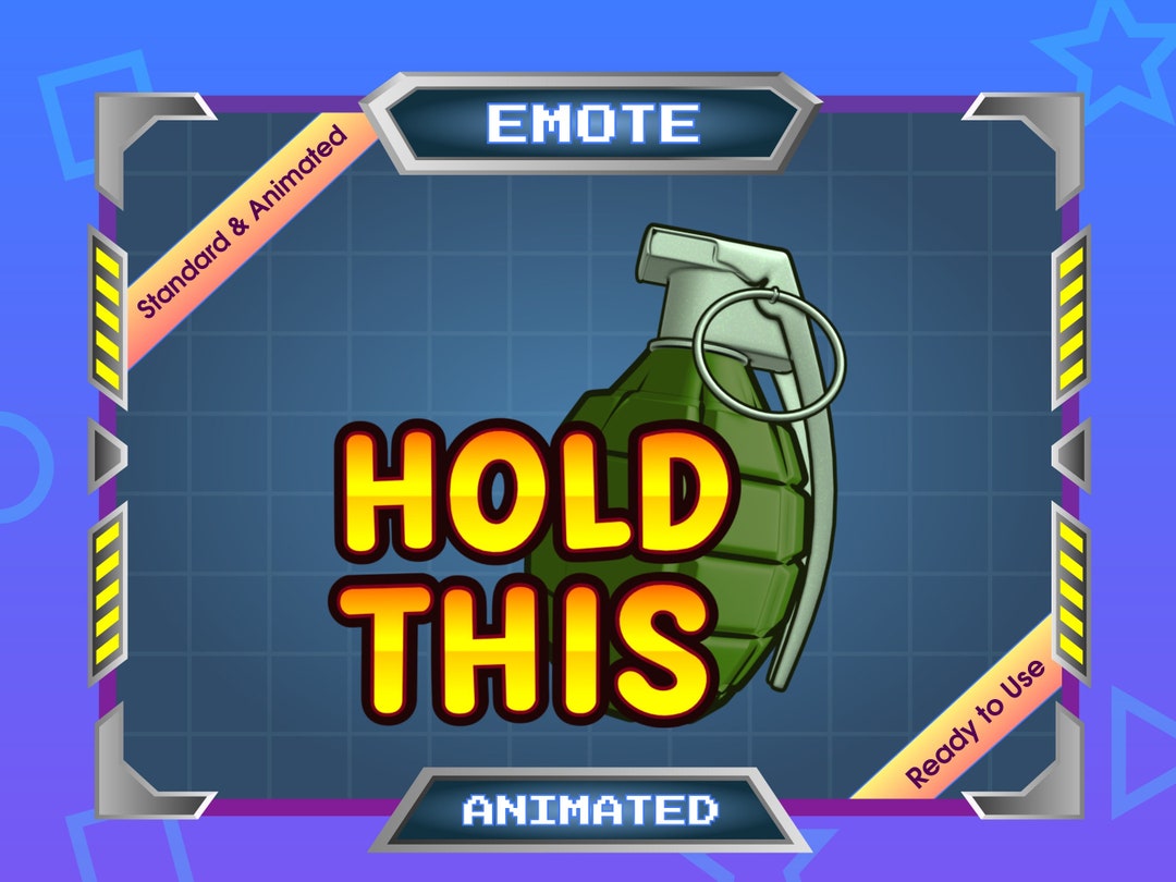 Hold This Grenade Animated Emote for Twitch/discord (digital Download ...