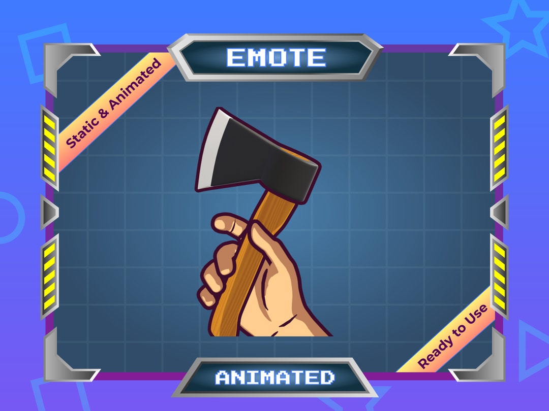 Throwing Axe - Animated Emote - Static Emote - Twitch Emote - Discord ...
