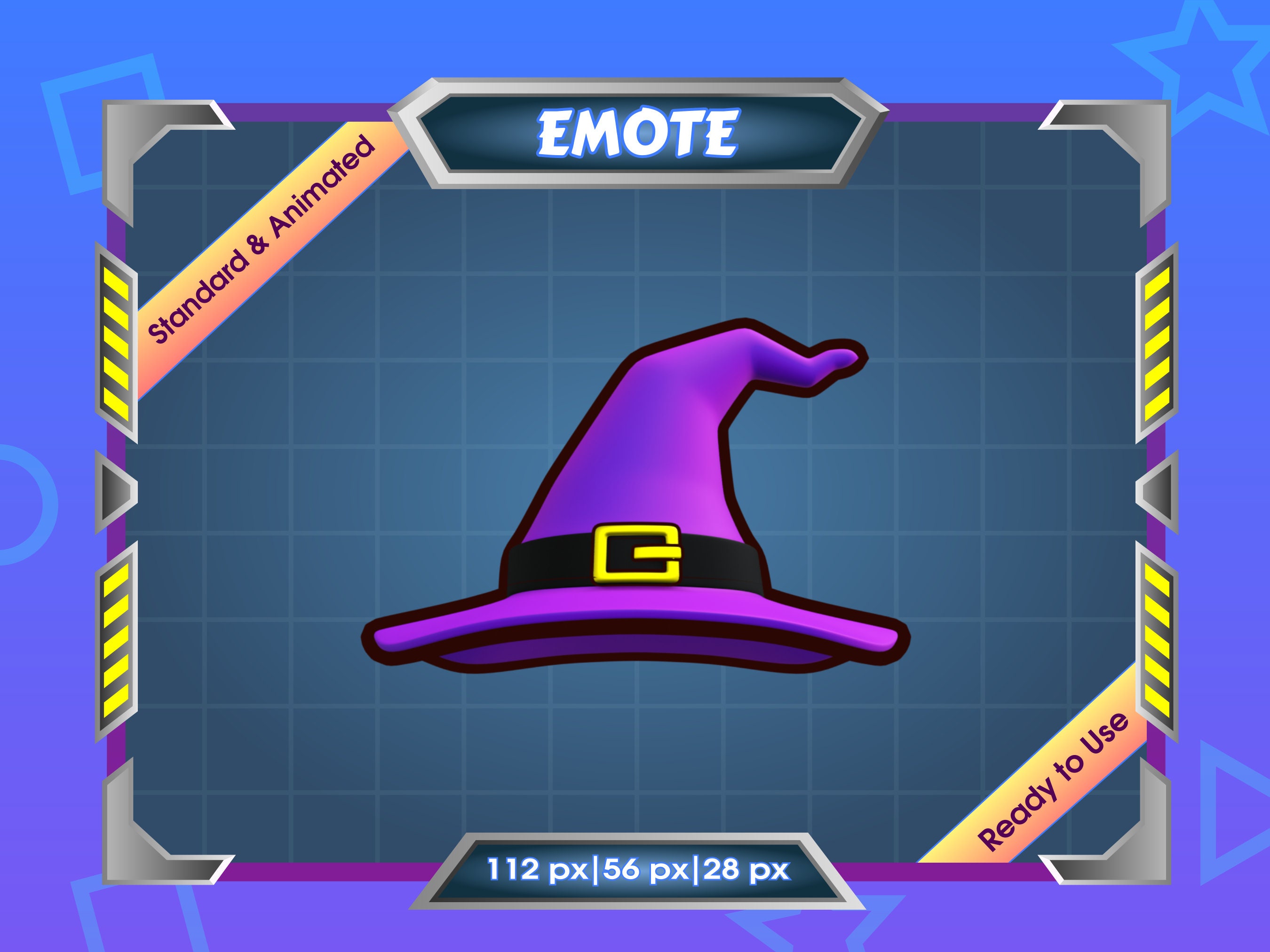Animated Emote for Streamer - Twitch Emote - Discord Emote - Witch Hat ...