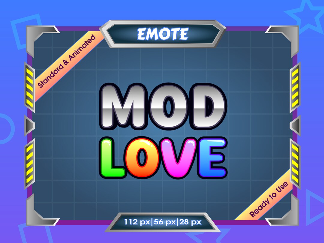 Mod Love Animated Emote for Twitch/discord Streamer (digital File) - Etsy