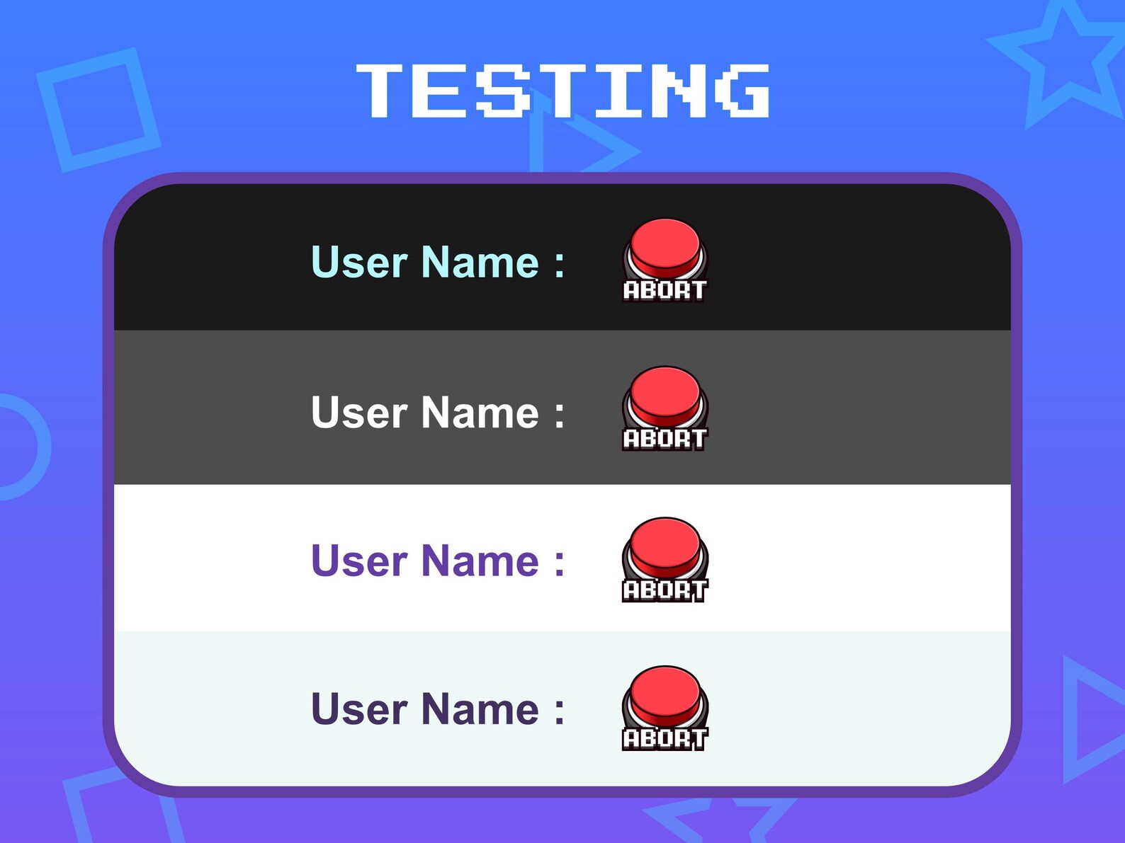 Abort Button Animated Emote for Twitch & Discord (digital File) - Etsy