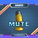 Animated Emote for Streamer Animated Twitch Emote Discord Emote MUTE ...