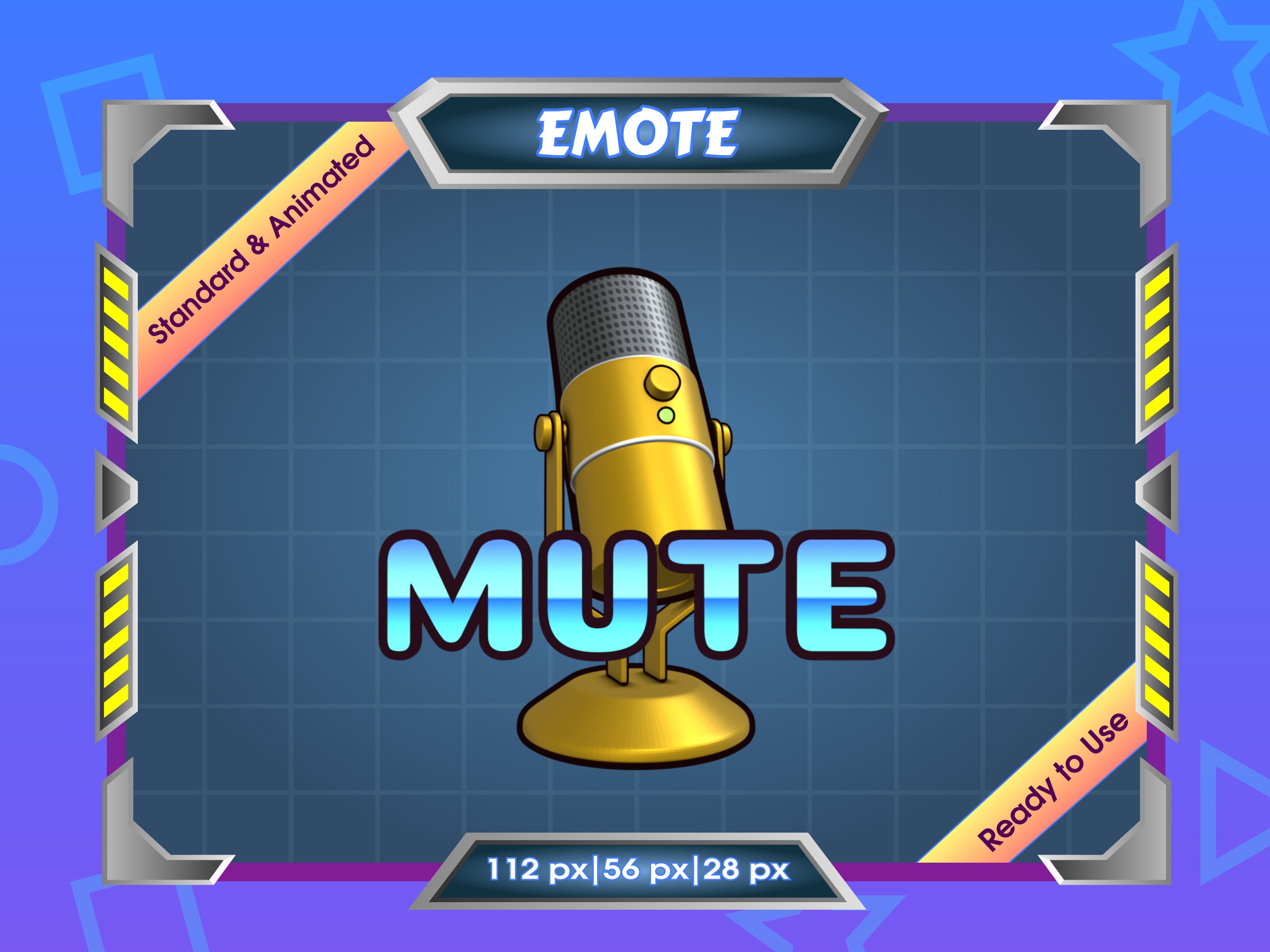 Animated Emote for Streamer Animated Twitch Emote Discord Emote MUTE ...