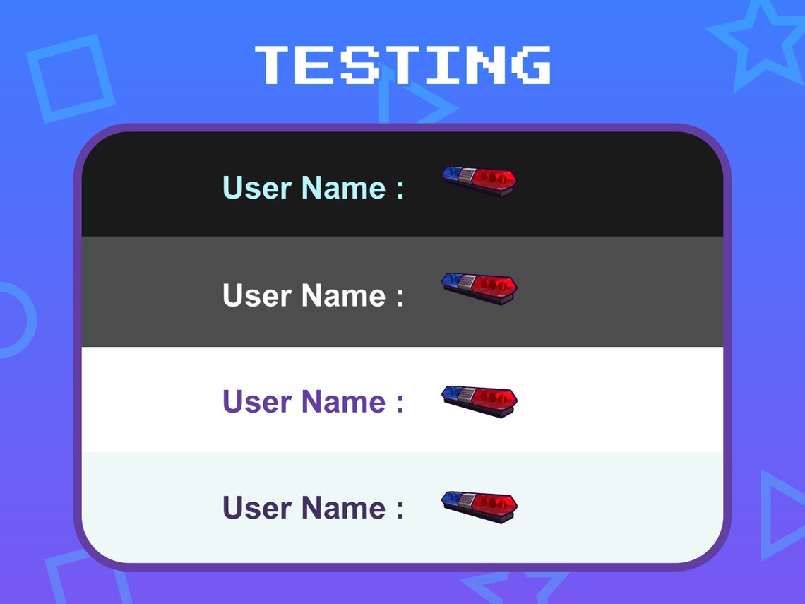 Police Siren Animated Emote for Twitch/discord (digital Download) - Etsy