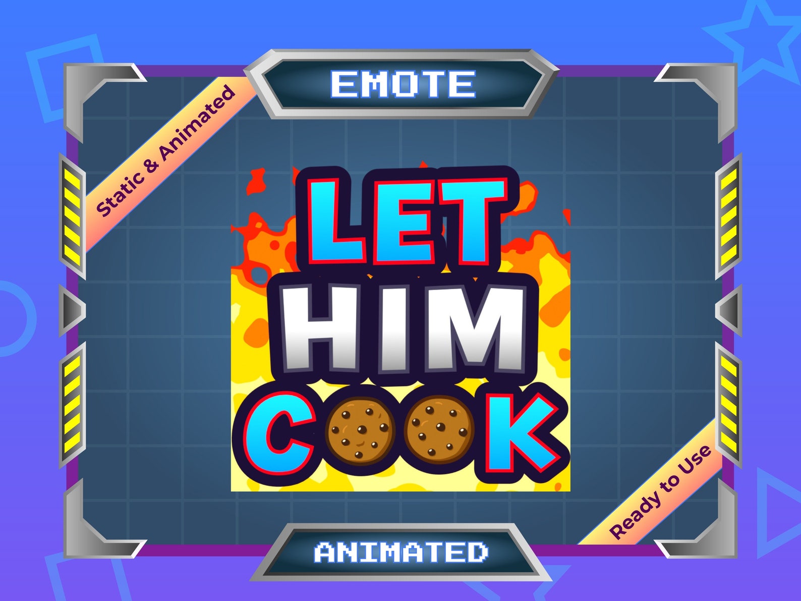 Let Him Cook - Animated Emote - Static Emote - Twitch Emote - Discord ...