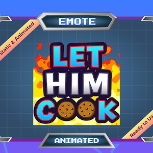 Let Him Cook - Animated Emote - Static Emote - Twitch Emote - Discord ...