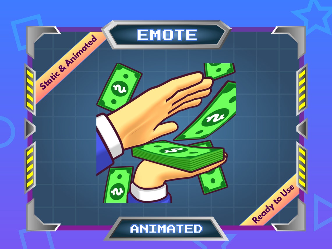 Money Hand Donation Animated Emote for Twitch/discord (digital Download ...