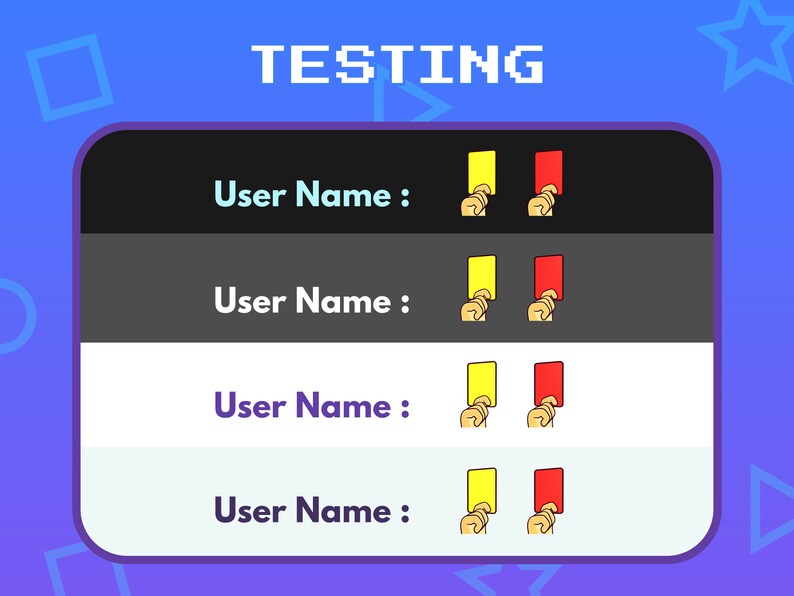 Animated Emote for Streamer Twitch Emote Discord Emote Yellow Card Red ...