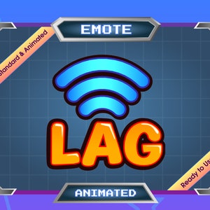 Animated Emote for Streamer - Twitch Emote - Discord Emote - LAG - Etsy