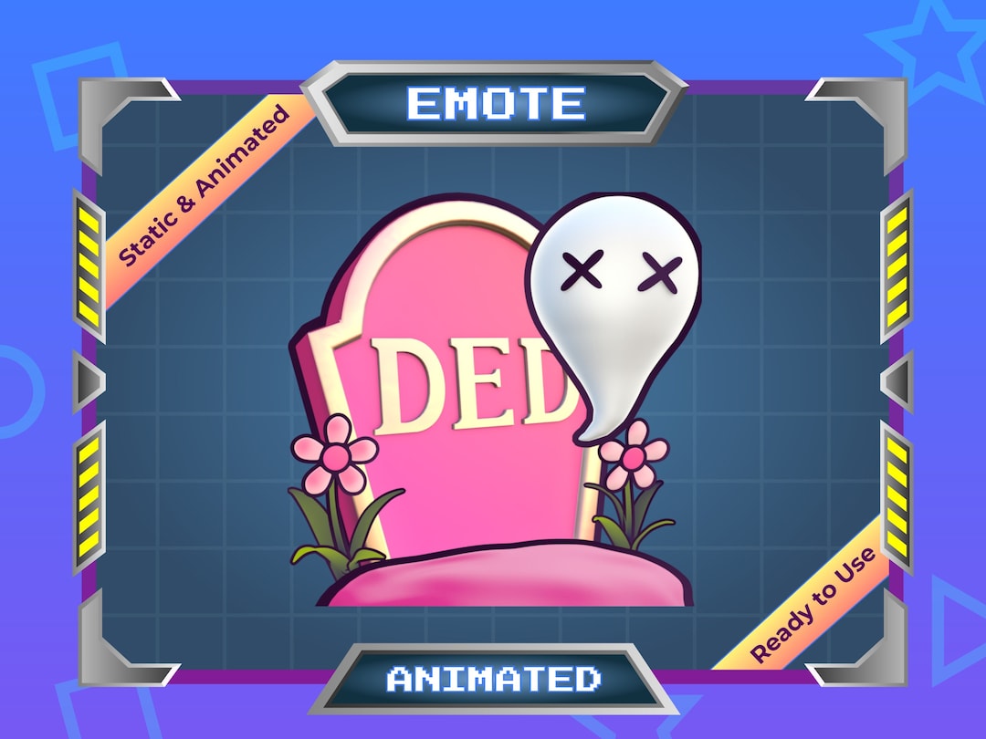DED Pink Tombstone Animated Emote for Twitch/discord (digital File) - Etsy