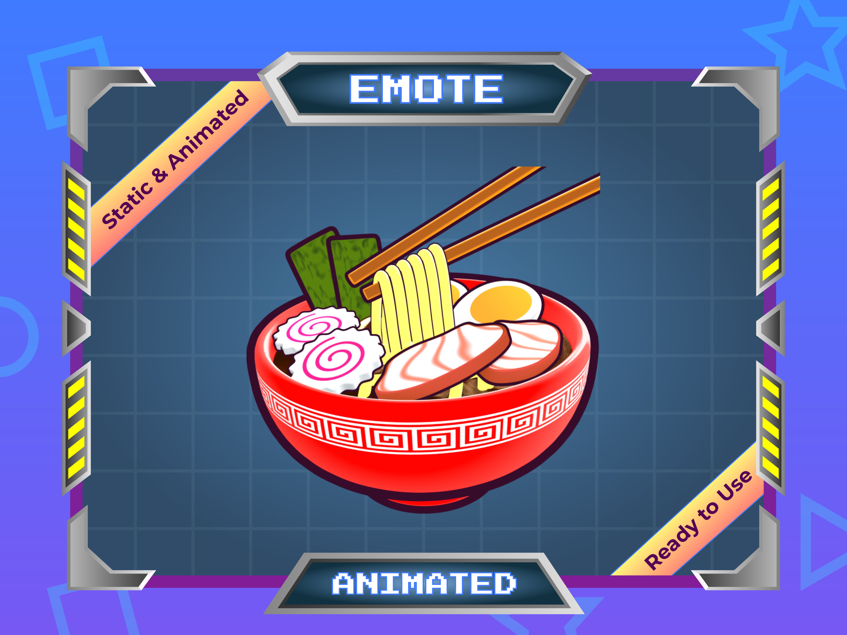 Ramen Bowl Animated Emote Static Emote Twitch Emote Discord Emote - Etsy