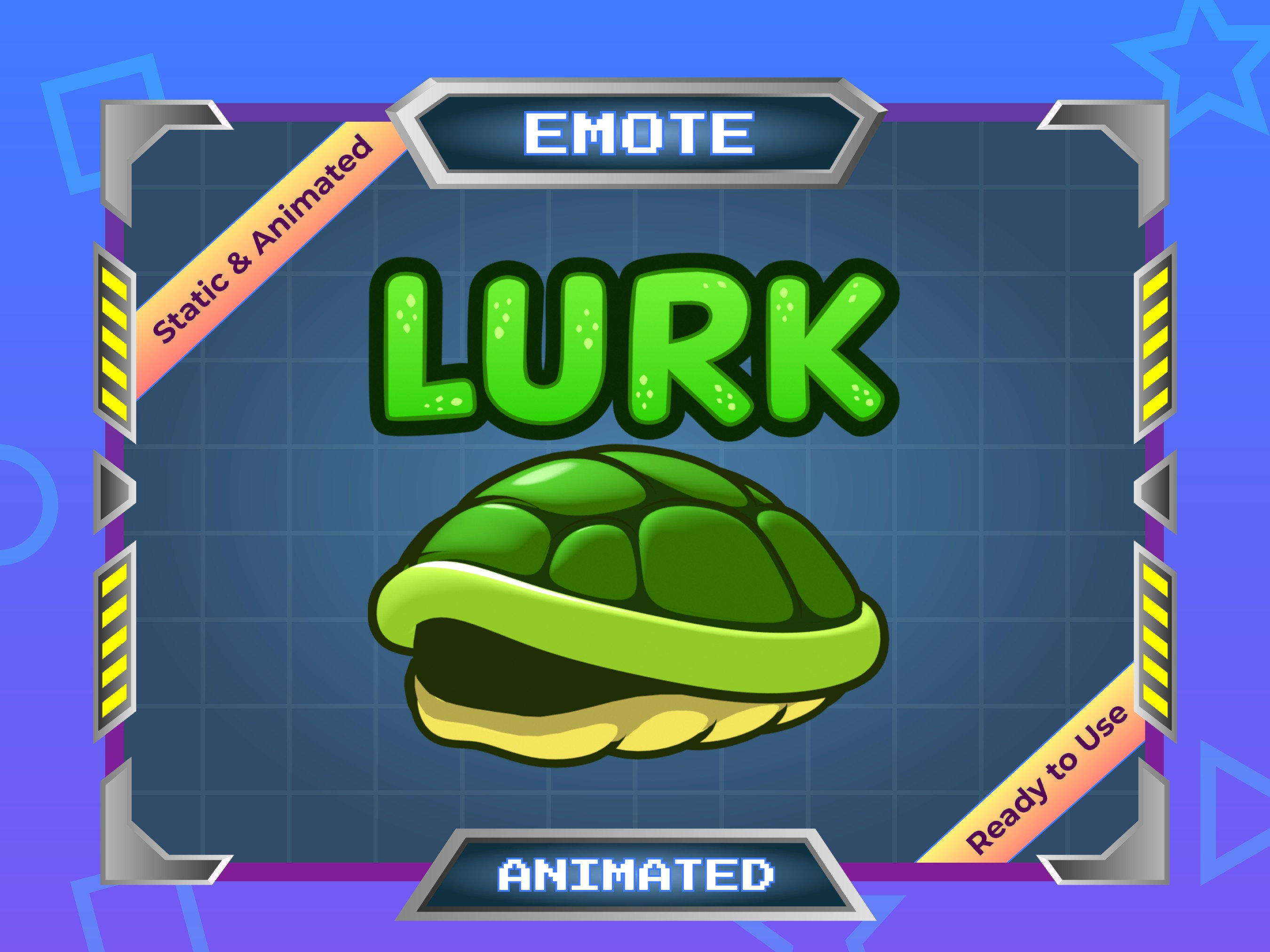 Animated Emote - Static Emote - Twitch Emote - Discord Emote - Turtle ...