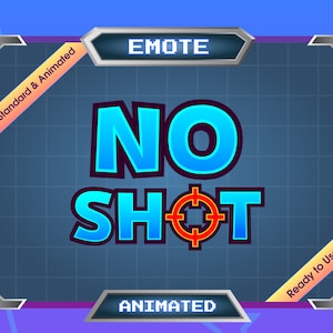 Animated Emote for Streamer - Twitch Emote - Discord Emote - No Shot - Etsy