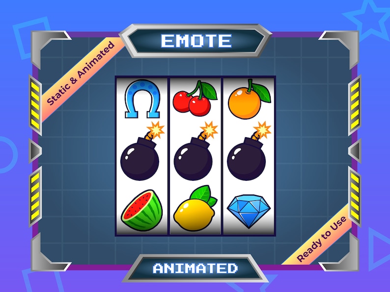 Bomb Slot Machine Animated Emote Static Emote Twitch Emote Discord ...