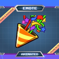 Animated Emote Cheerful Hype Snow Leopard Celebrating / Ready to Use ...