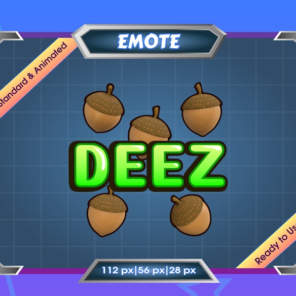 Deez Nuts Animated Emote - Etsy