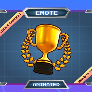 Animated Emote for Streamer - Twitch Emote - Discord Emote - Golden ...