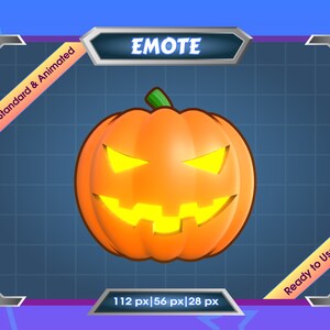 Animated Emote for Streamer - Twitch Emote - Discord Emote - Pumpkin - Etsy