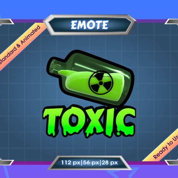 Toxic Animated Emote - Etsy