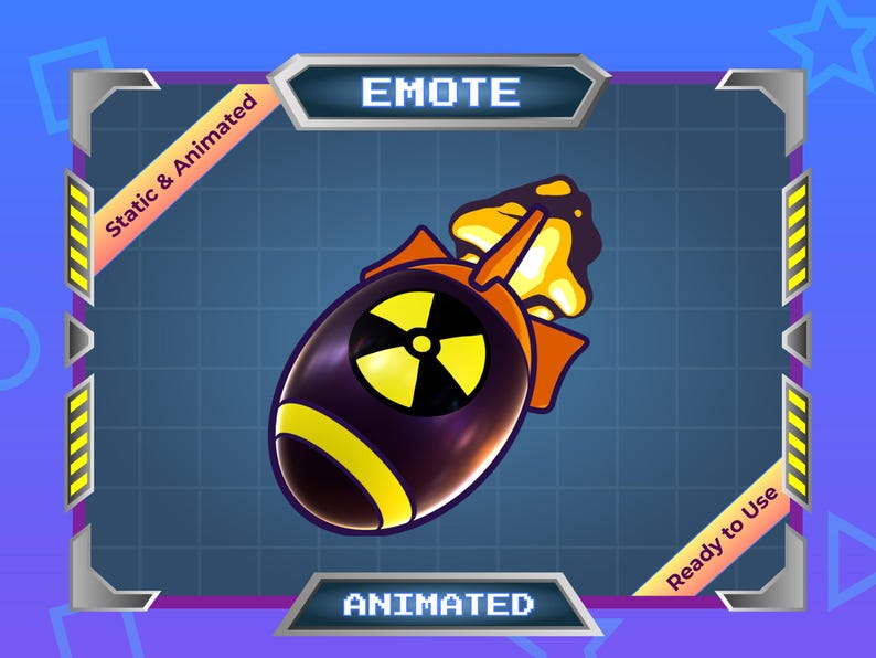 Nuclear Bomb Animated Emote for Twitch & Discord (digital Download ...