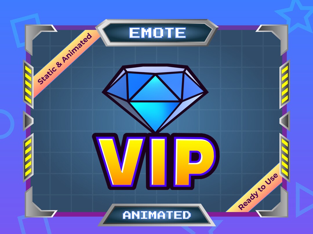 Diamond VIP - Animated Emote - Static Emote - Twich Emote - Discord ...