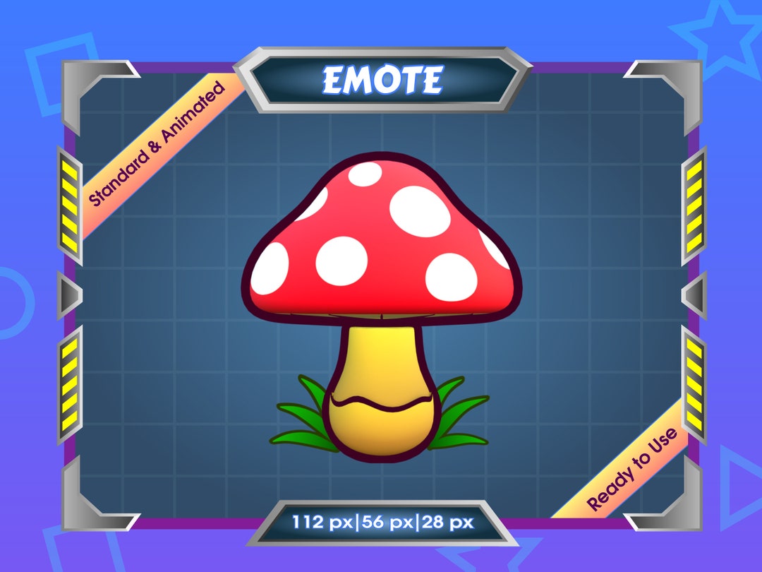 Mushroom Animated Emote for Twitch and Discord (digital File) - Etsy