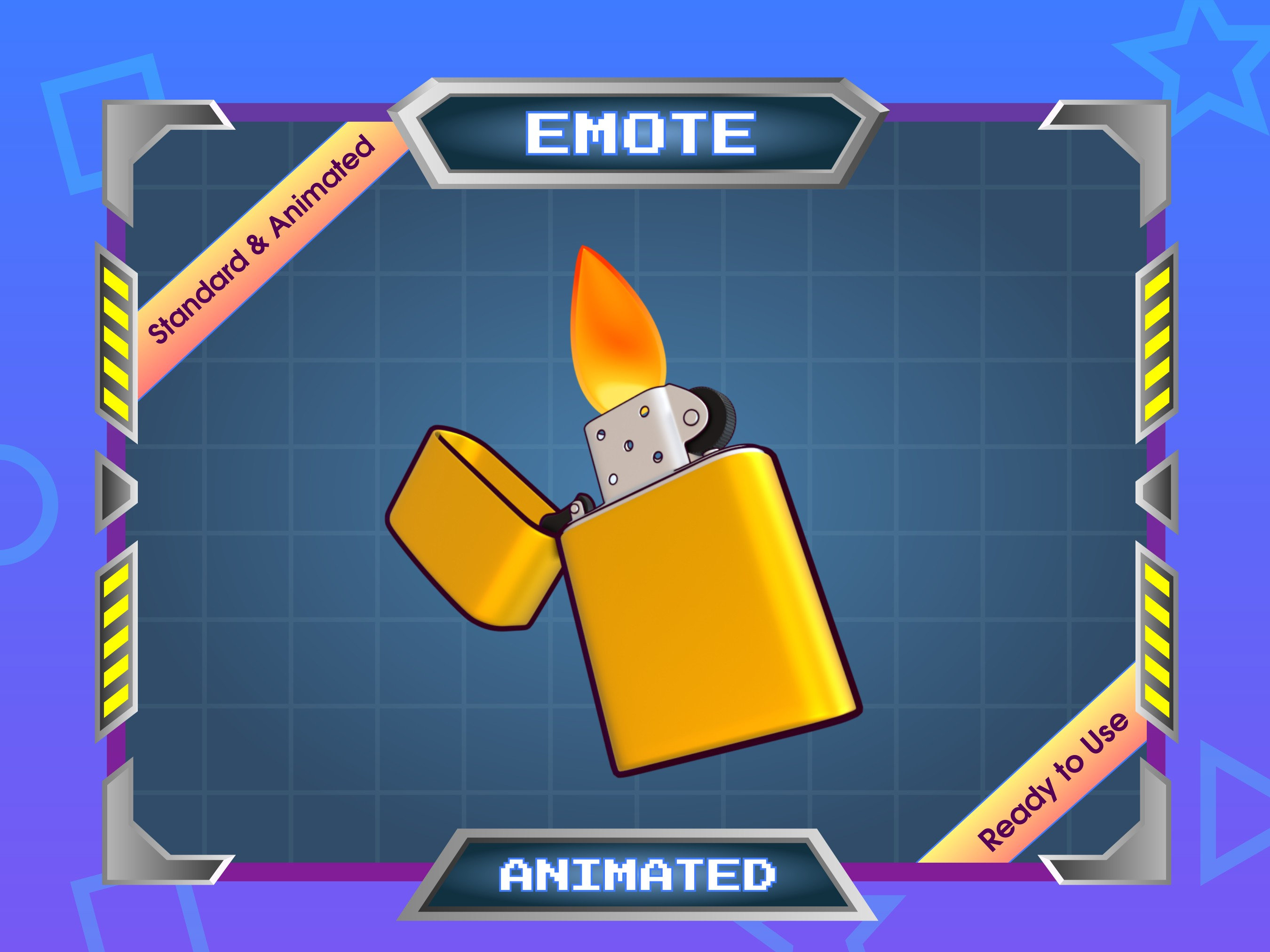 Animated Emote for Streamer Twitch Emote Discord Emote Golden Lighter ...