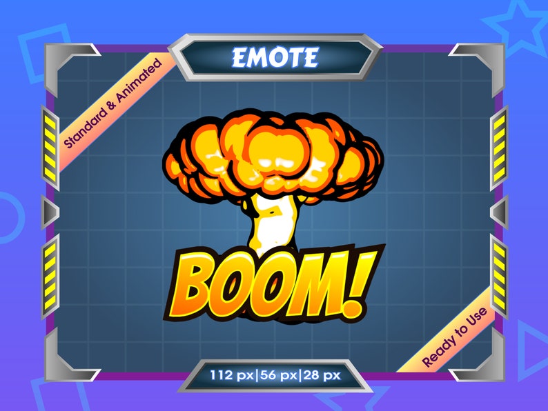 BOOM! Animated Emote for Twitch/discord Streamers (digital File) - Etsy