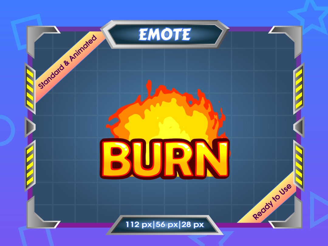 Burn Animated Emote for Twitch/discord/kick (digital File) - Etsy