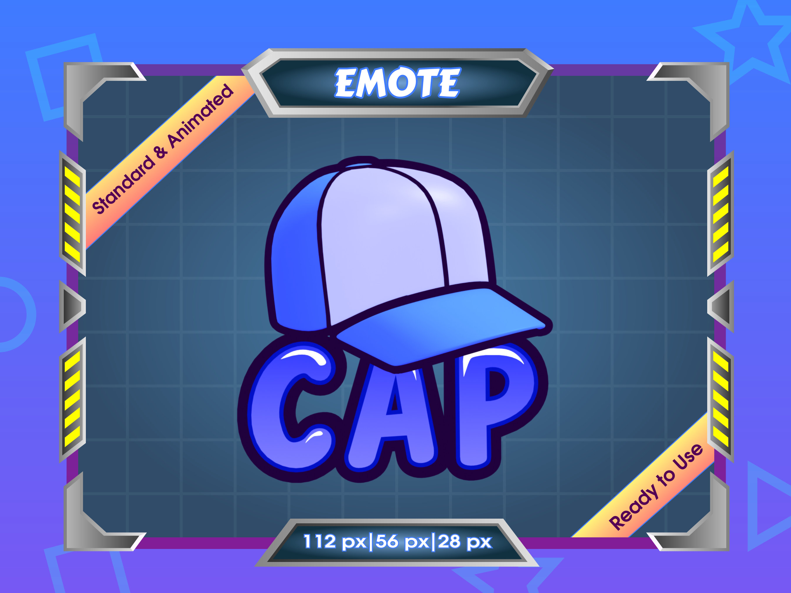 Animated Emote for Streamer - Twitch Emote - Discord Emote - CAP Hat - Etsy