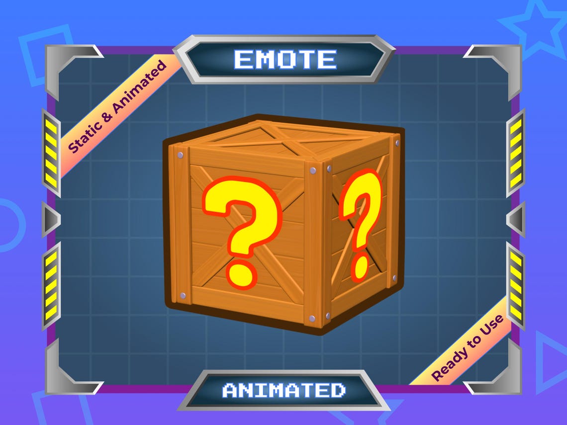 Mystery Box Animated Emote for Twitch and Discord - Etsy