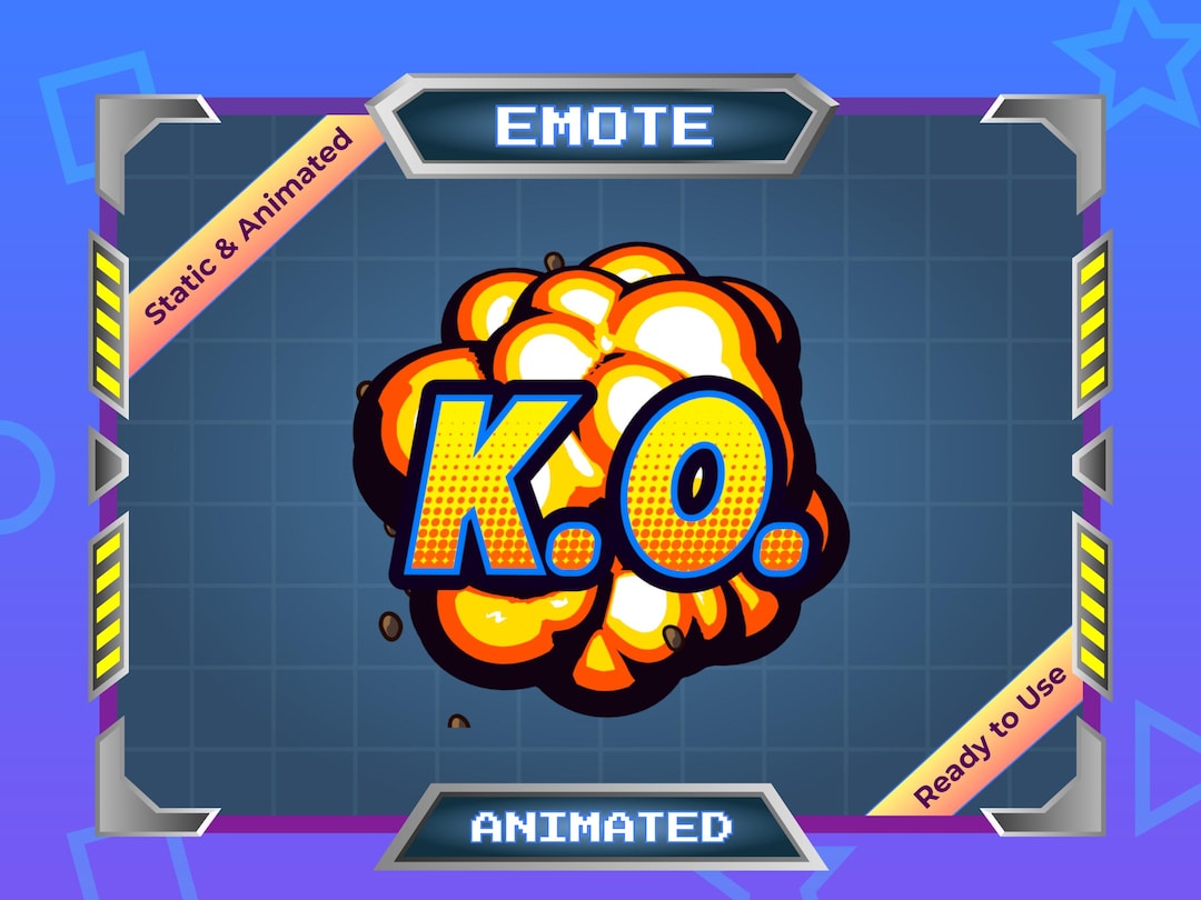 KO Animated Emote: Twitch/discord Stream Overlay (digital Download) - Etsy