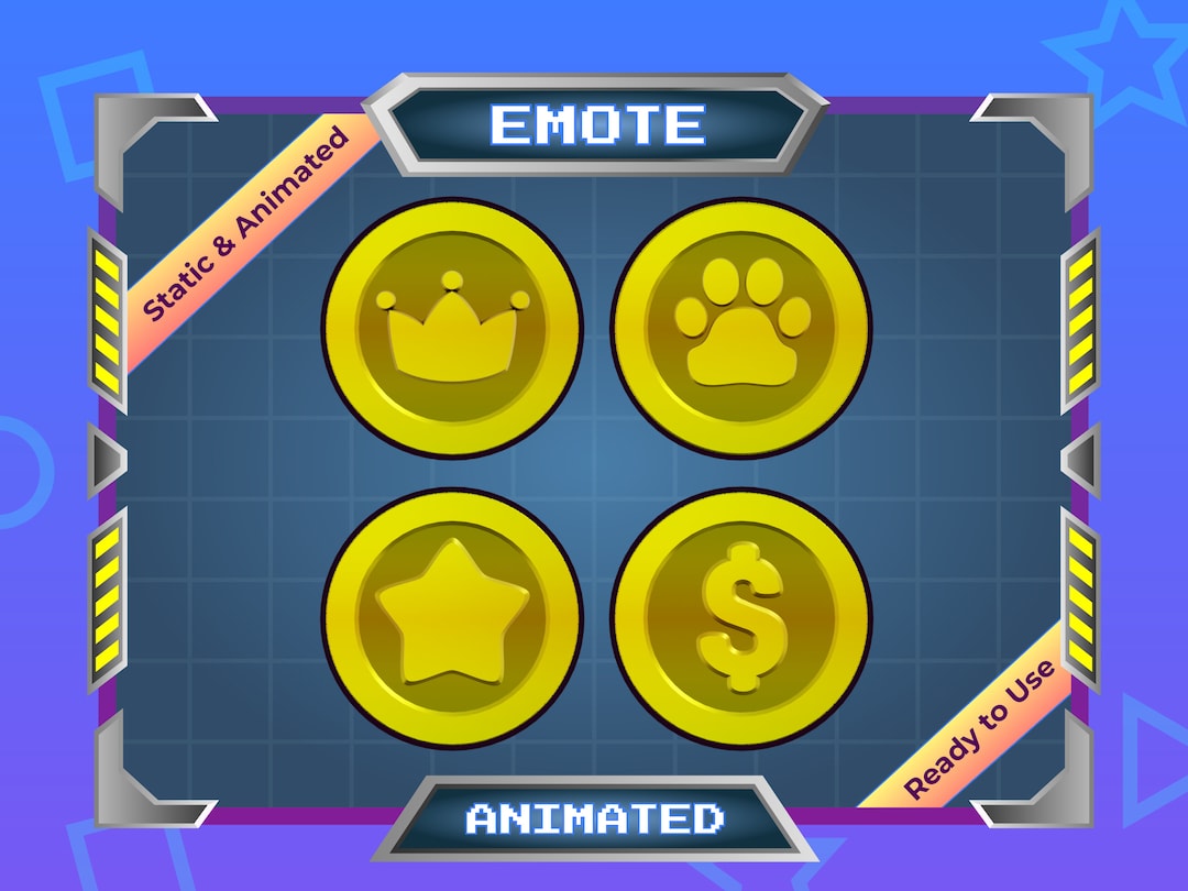 4x Animated Coin Emote - Twitch Emote - Discord Emote - Coin - Channel ...