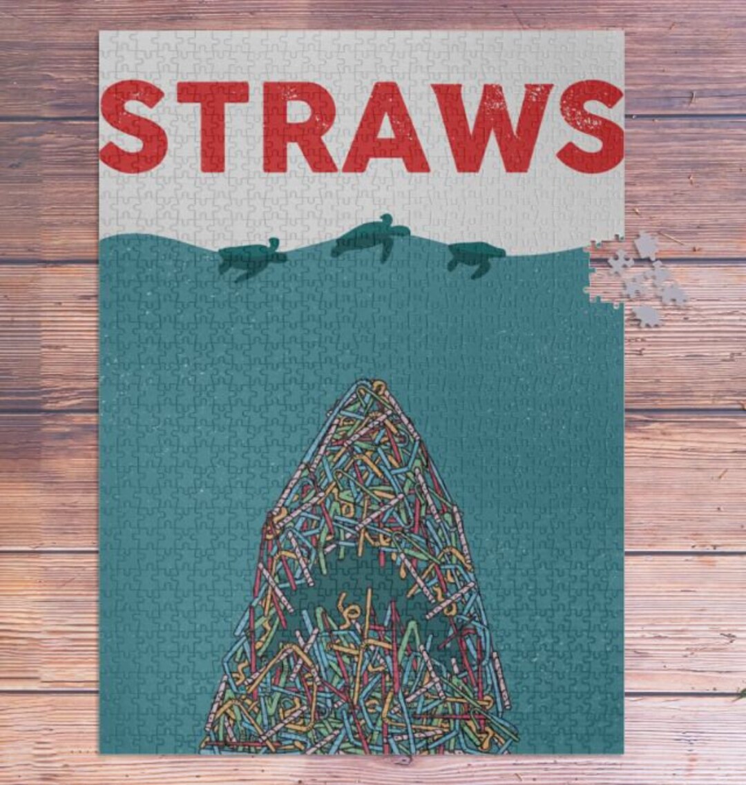 Straws Organic Puzzle 1000 Pieces Sustainable and Eco Friendly Jigsaw ...