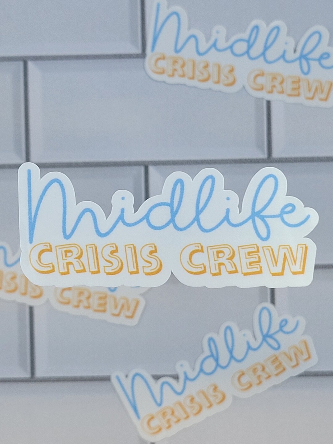 Midlife Crisis Crew Sticker - Etsy