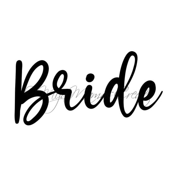 Bride SVG | Etsy