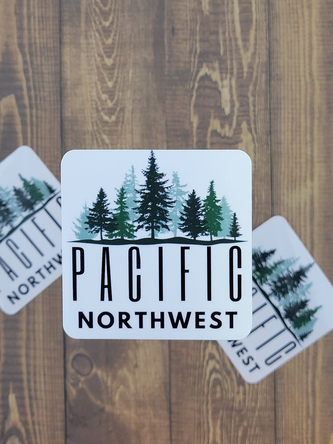 Pacific Northwest, Trees, Sticker - Etsy
