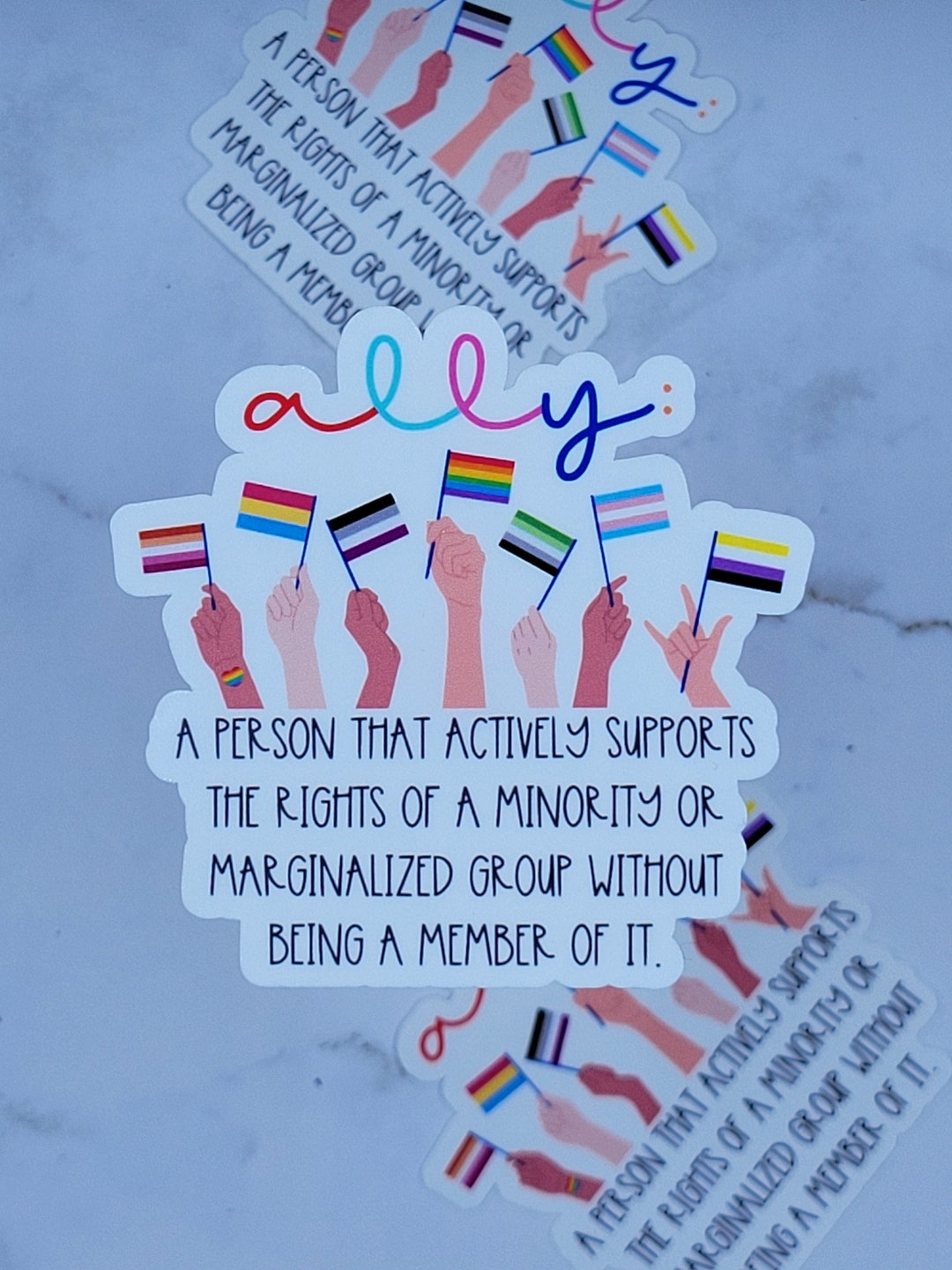 Ally, Pride, Ally Definition, Rainbow, Flags, Sticker - Etsy