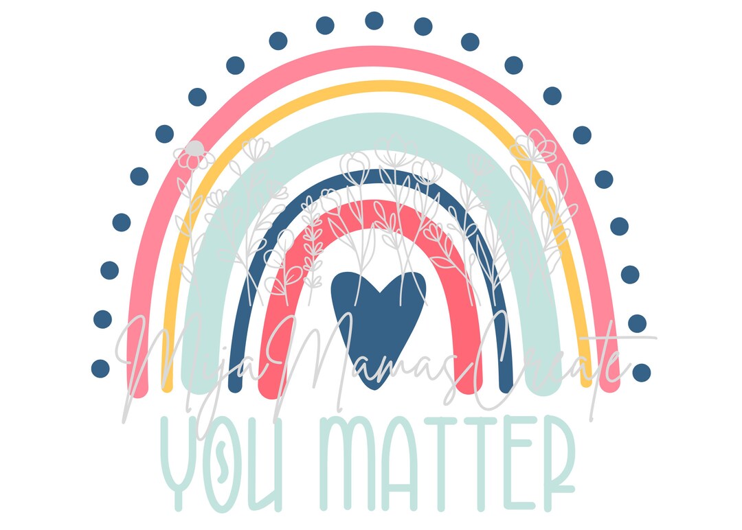 You Matter, Rainbow, Printable - Etsy