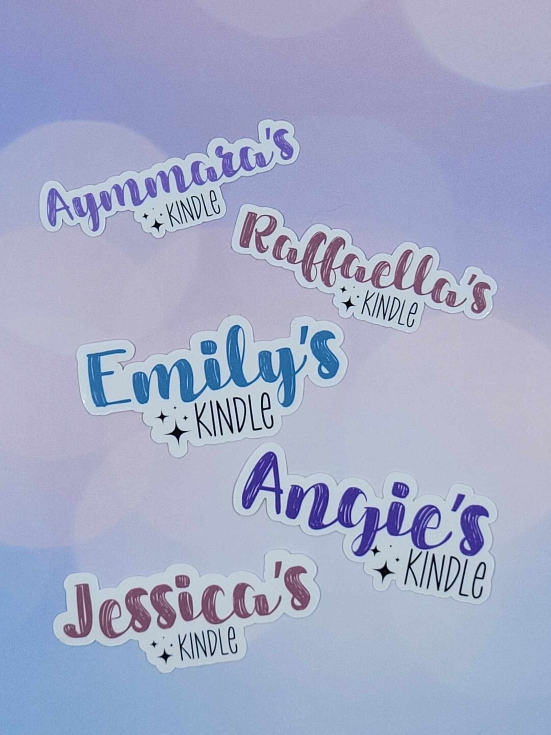Personalized Kindle Sticker, Custom Sticker, Booktok, Name Sticker ...