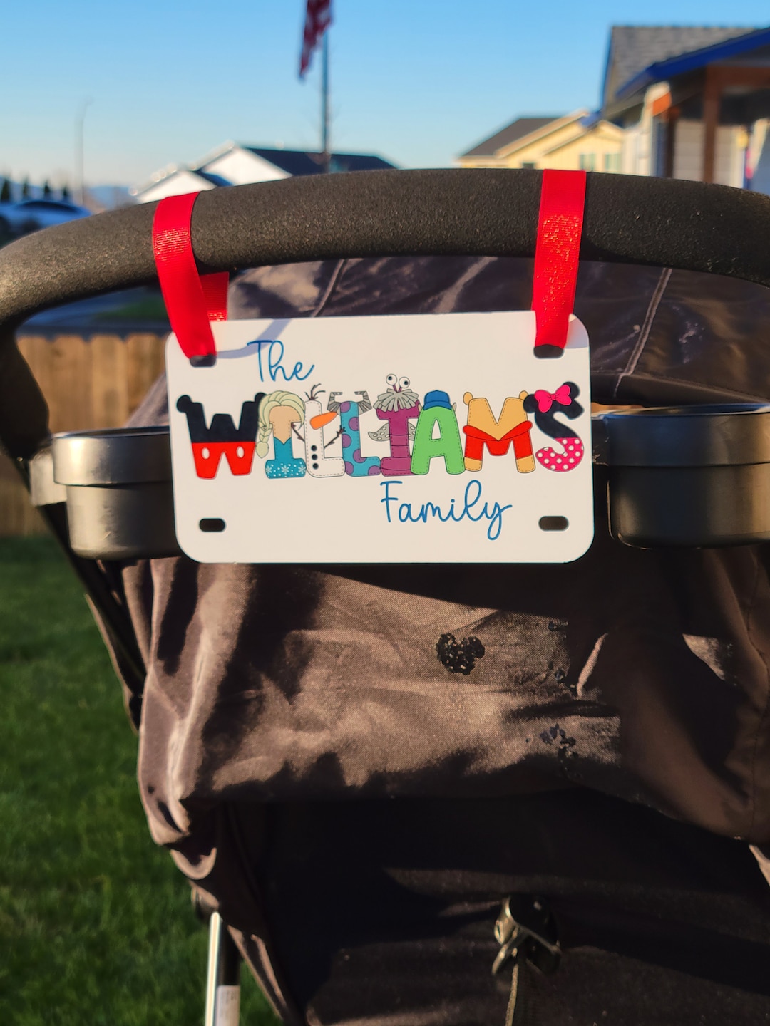 Personalized Stroller Sign, Amusement Park Sign, Quick Ship, Stroller ...