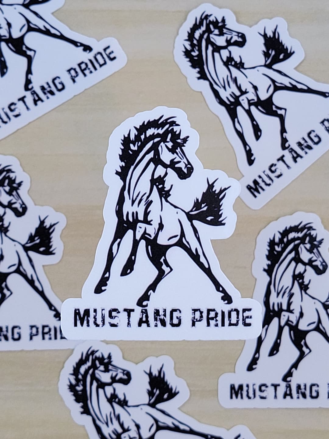 Mustang Pride Sticker, School Mascot - Etsy