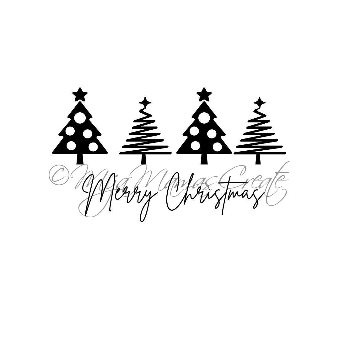 Merry Christmas SVG - Etsy